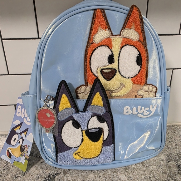 Bluey | Accessories | Bluey Kids Backpack With Blue And Orange ...